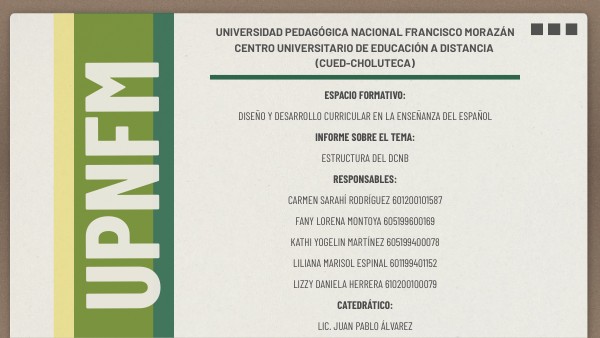 ESTRUCTURA DEL DCNB | Genially