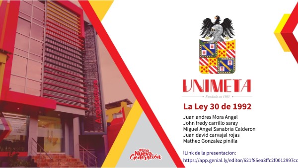 Ley 30 de 1992 | Genially