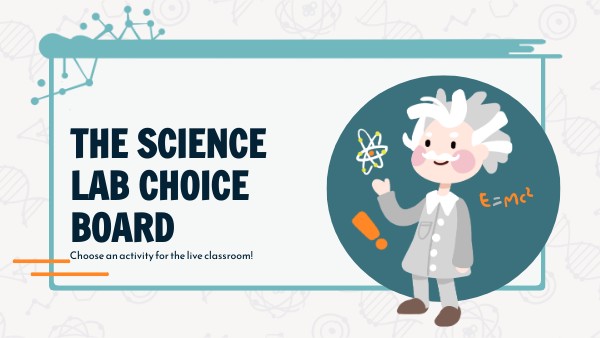 Unit 1 Topic 1 Choice Board