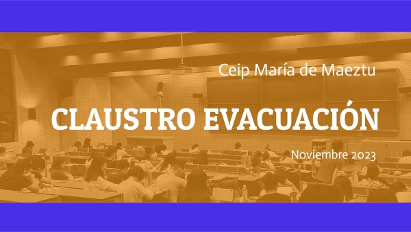Claustro evacuacion 23