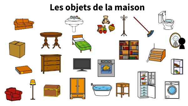 vocabulaire des objets de la maison | Genially