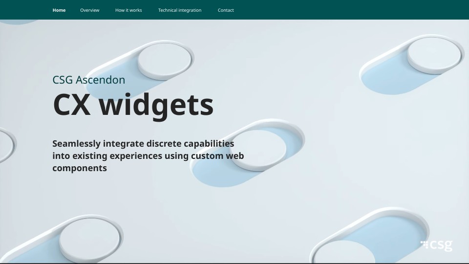 CX Widget capability