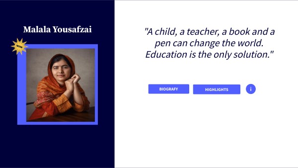 Malala Yousafzai | Genially