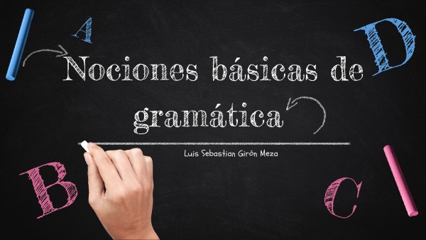 Nociones básicas de gramática
