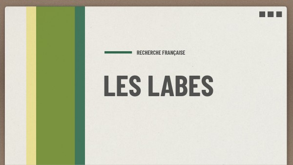 LES LABELS | Genially