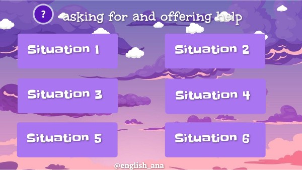 asking for and offering help | Genially