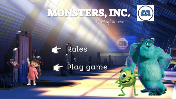 Monsters, Inc. Plural nouns | Genially