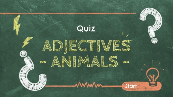 Adjectives - animal - ENglish | Genially