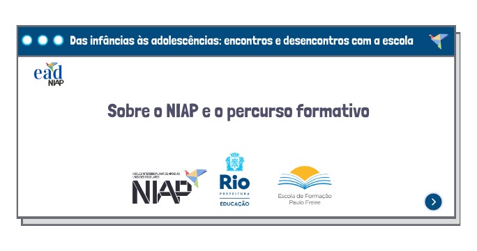 Sobre o NIAP e o percurso Das infâncias as adolescências | Genially