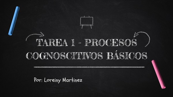 TAREA 1 - PROCESOS COGNOSCITIVOS BÁSICOS--- | Genially