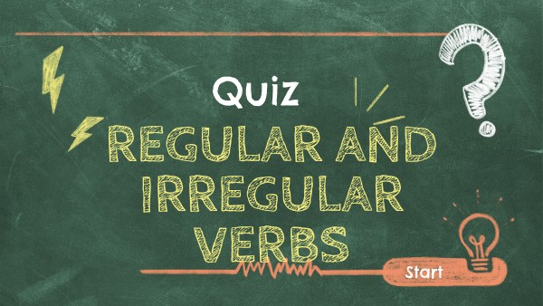 Regular and Irregular Verbs Quiz | Genially