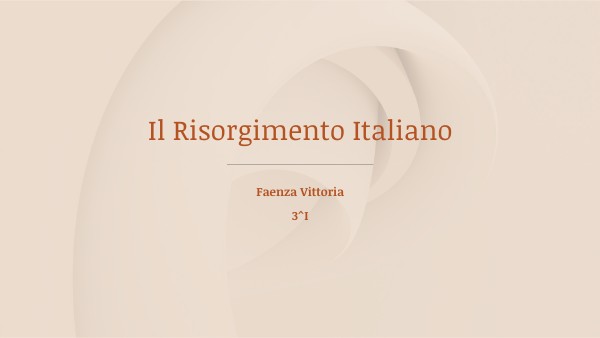 IL RISORGIMENTO