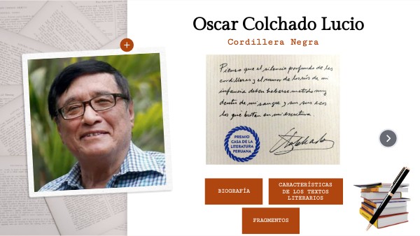Exposición sobre la obra de OSCAR COLCHADO LUCIO | Genially