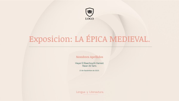 EXPOSICIÓN LENGUA Y LITERATURA - ÉPICA MEDIEVAL. | Genially