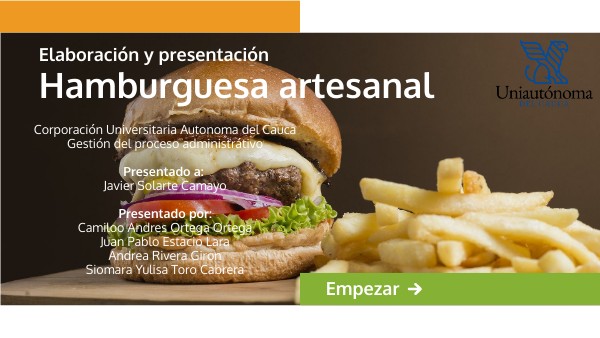 PROCESO DE ELABORACION HAMBURGUESA | Genially