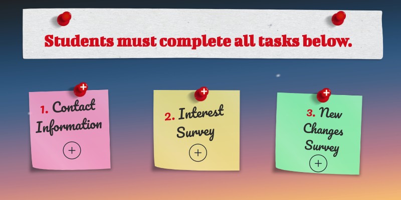 Start Here Corkboard for Advisory Class