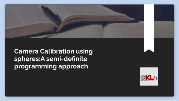 camera calibration | Genially