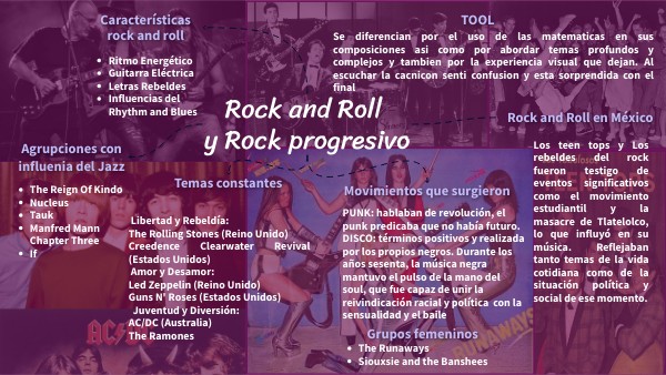 Rock and Roll y Rock progresivo | Genially