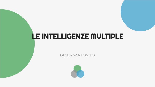 LA TEORIA DELLE INTELLIGENZE MULTIPLE | Genially