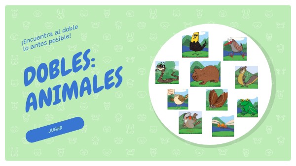 JUEGO DOBLES ANIMALES