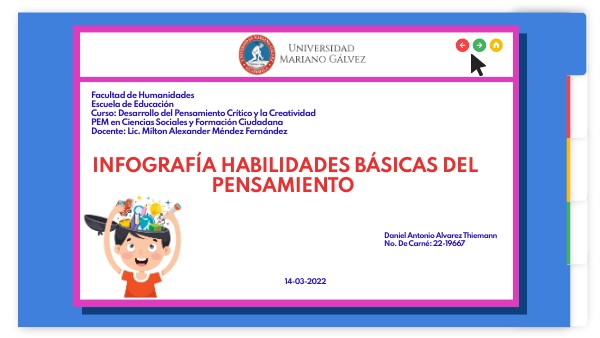 Infografía Habilidades Básicas del Pensamiento | Genially