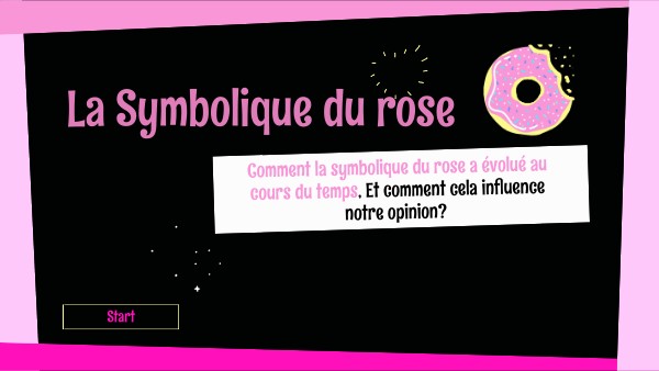 La symbolique du rose | Genially