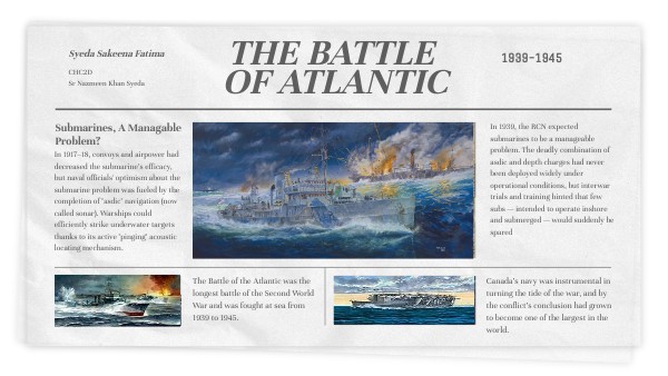 CHC2D The Battle Of The Atlantic