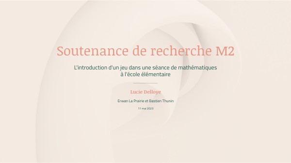 soutenance | Genially