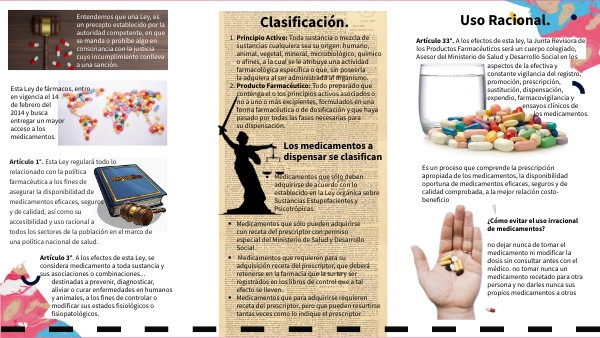 LEY DE FARMACOS. MARIALES