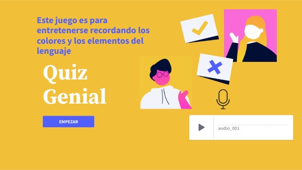 Quiz genial- Juego de elementos y colores