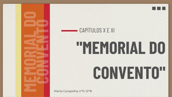 MEMORIAL DO CONVENTO | Genially