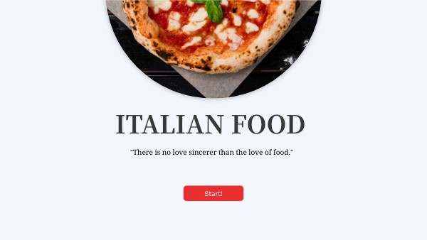 Italian food | Genially