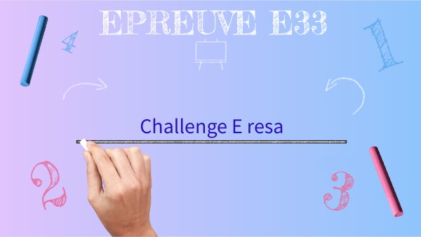 Epreuve E33 partie 2