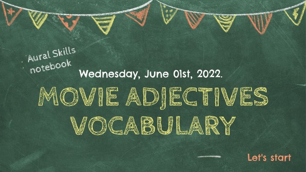 MOVIE ADJECTIVES | Genially