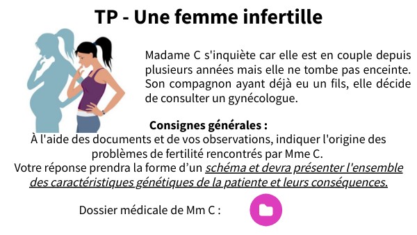TP - Une femme infertile | Genially