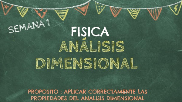ANALISIS DIMENSIONAL 5TO AÑO | Genially