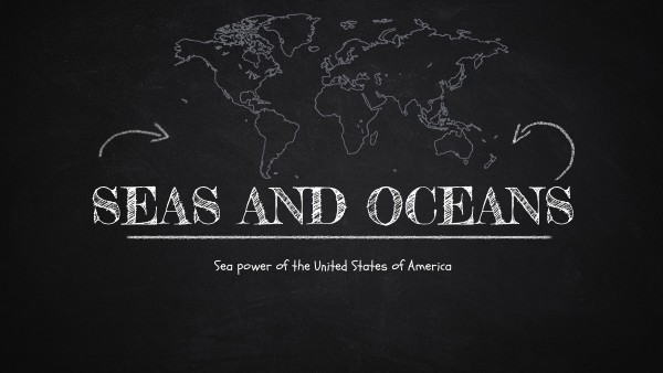 Blackboard sea power of the USA