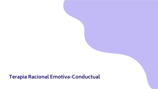 Terapia Racional Emotiva Conductual