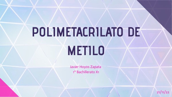 Polimetacrilato de metilo | Genially