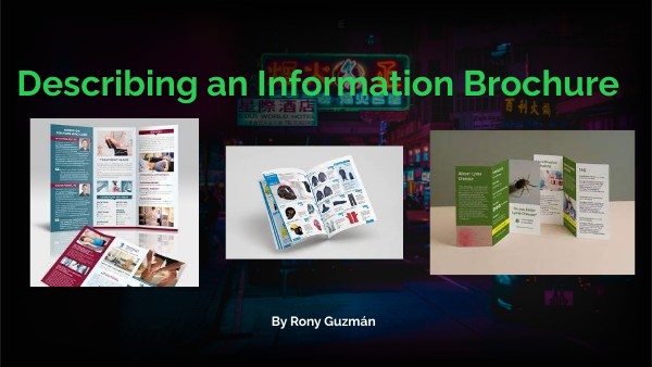 Describing an Information Brochure