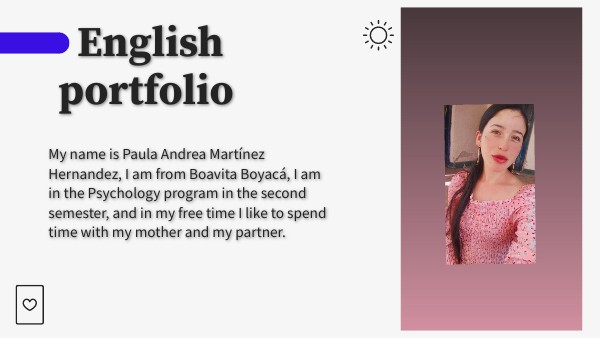 English portfolio | Genially