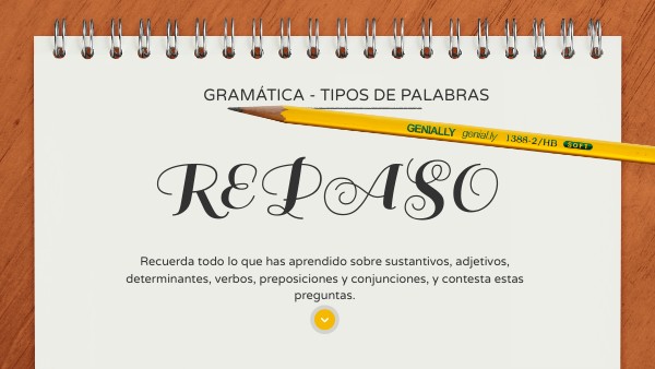 Repaso de gramática | Genially