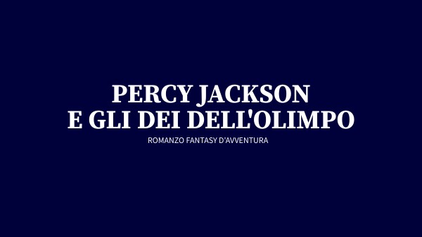 PERCY JACKSON | Genially
