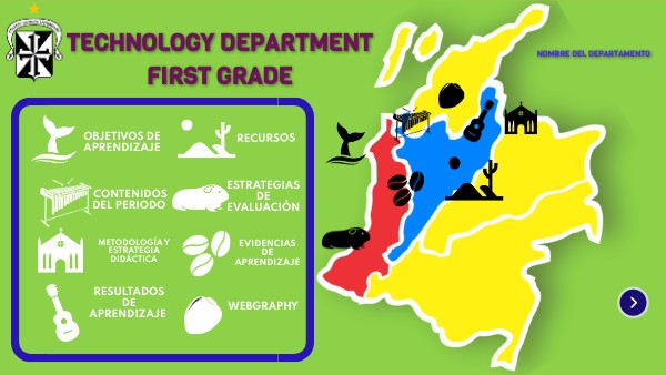 - Plantilla presentación del área First grade Technology