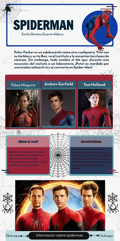 Info.Spiderman-EmilyDuarte | Genially