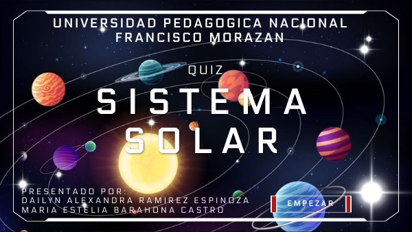 QUIZ SISTEMA SOLAR | Genially