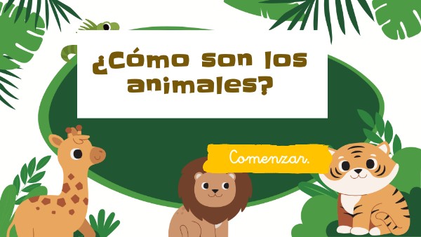 Los animales y sus adjetivos | Genially