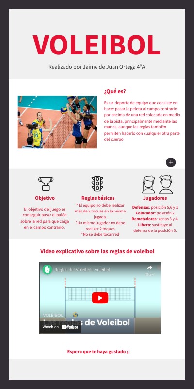 INFOGRAFÍA VOLEIBOL | Genially