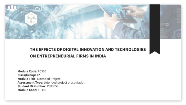 Extended project presentation