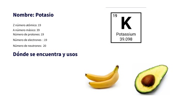 Elemento químico, potasio